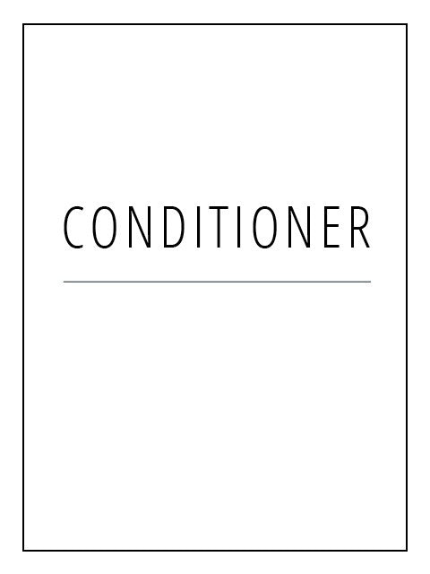 Label - Conditioner – SoHo Dispensers